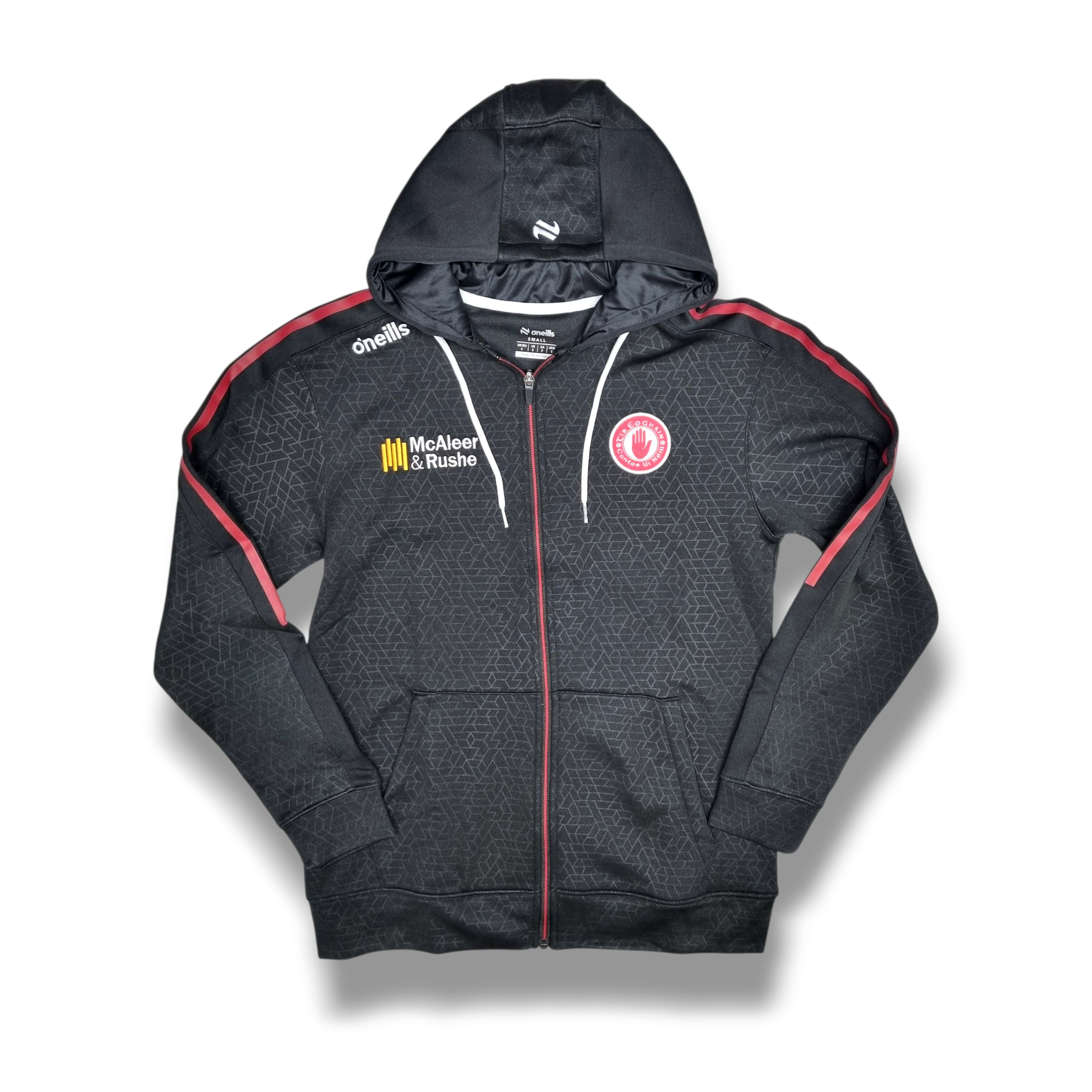 Tyrone GAA Hydra Tech Fleece Full Zip Hoodie - BLACK - ADULTS – Begley ...